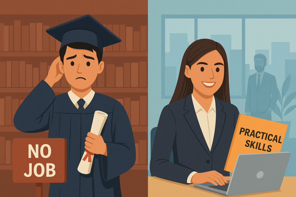 Why Practical Education Matters More Than Just a Degree Today.